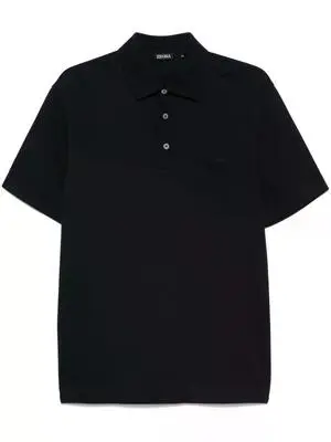 Zegna Cotton Polo Shirt - Blue