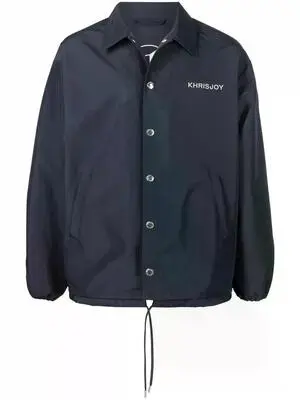 Khrisjoy Logo-printed Shirt Jacket - Blue