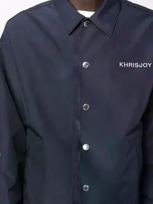 Khrisjoy Logo-printed Shirt Jacket - Blue