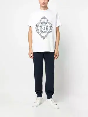 BILLIONAIRE Logo-embroidered Short-sleeve T-shirt