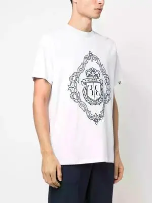 BILLIONAIRE Logo-embroidered Short-sleeve T-shirt