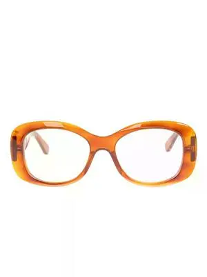 Valentino Garavani Oversized Frame Glasses - Brown