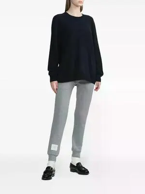 Thom Browne Classic Cotton Track Pants With Rwb Stripe