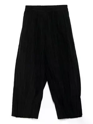 CHIAHUNG SU Striped Pleated Trousers