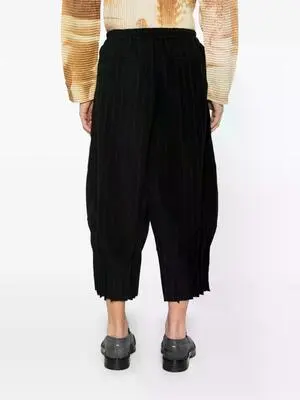 CHIAHUNG SU Striped Pleated Trousers