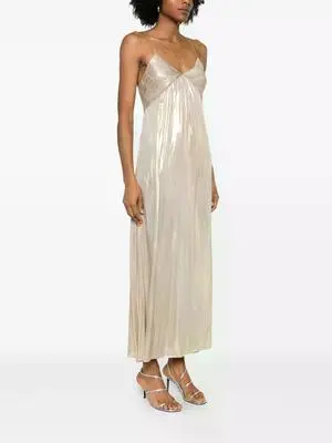 Zadig&Voltaire Metallic Midi Dress - Gold