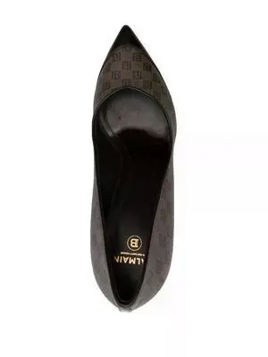 Balmain 100mm Monogrammed Pumps