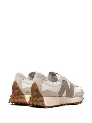 NEW BALANCE 327 Beige Leather & Suede Sneakers - Neutrals