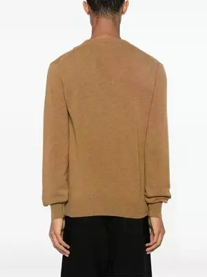 Play Comme Des Garcon Logo-appliqué Wool Jumper