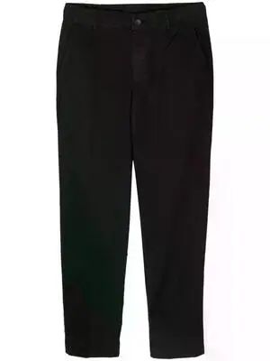 JAMES PERSE Tapered-leg Canvas Trousers - Black