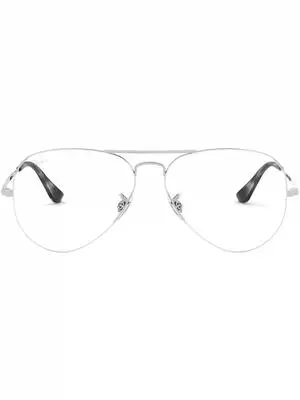 Ray-ban Aviator Frame Metal Glasses - Silver