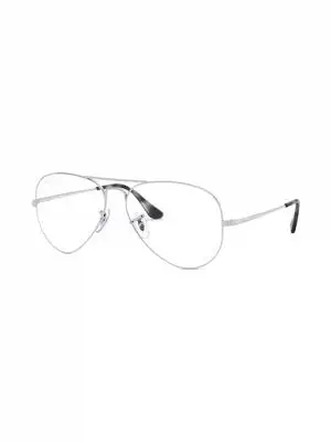 Ray-ban Aviator Frame Metal Glasses - Silver