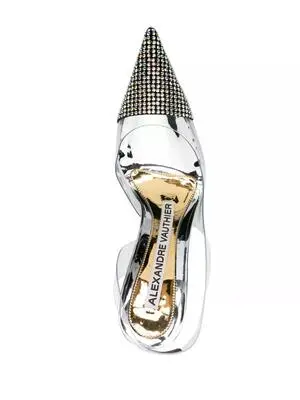Alexandre Vauthier Tone Embellished Stiletto Pumps - Silver