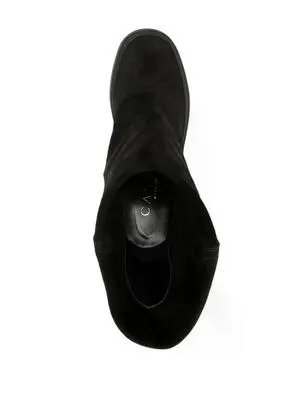 Casadei Layered Platform Boots - Black