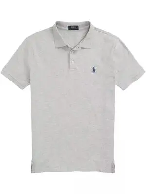 Polo Ralph Lauren Polo Shirt With Embroidered Pony - Grey