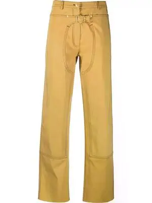 Stella McCartney Buckle-detail Straight Trousers