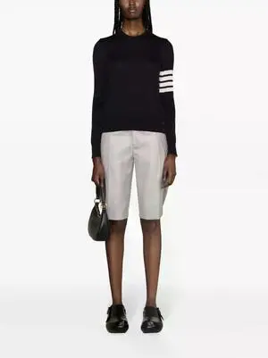 Thom Browne 4-bar Stripe Wool Jumper - Blue