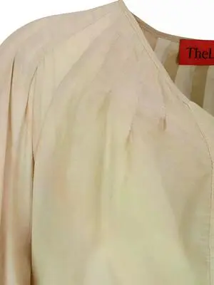 THELATEST Collarless Shirt - Neutrals