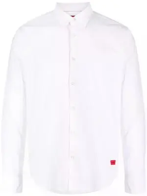 Hugo Logo-embroidered Cotton Shirt