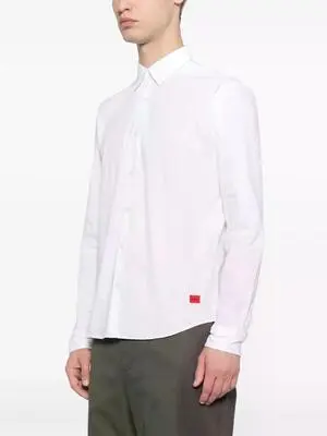Hugo Logo-embroidered Cotton Shirt
