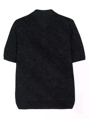 Kiton Mélange Fine-knit Polo Shirt