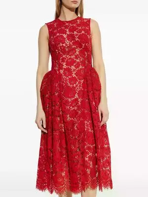 SELF-PORTRAIT Lace-overlay Dress