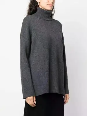 P.a.r.o.s.h Mélange Wool-cashmere Blend Roll Neck Jumper