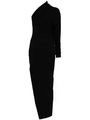 Rick Owens One-shoulder Column Maxi Dress