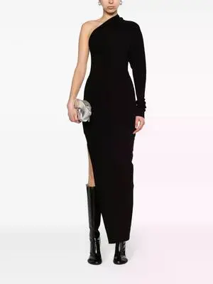 Rick Owens One-shoulder Column Maxi Dress