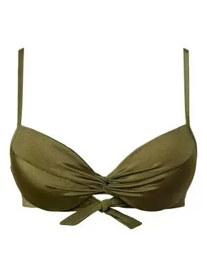 TWINSET Ruched Bikini Top