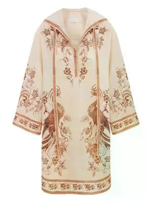 Zimmermann Embroidered Hooded Dress