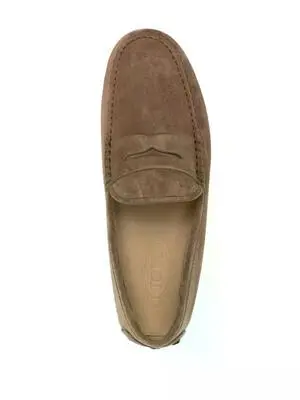 TOD'S City Gommino Suede Loafers - Brown