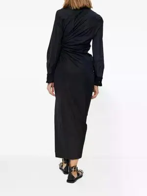 Max Mara Draped-detailing Midi Dress