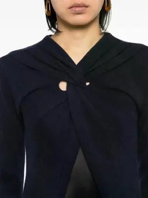 Christopher Esber Cashmere Twist Front Dress