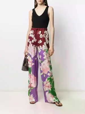 Valentino Garavani Floral-print Trousers