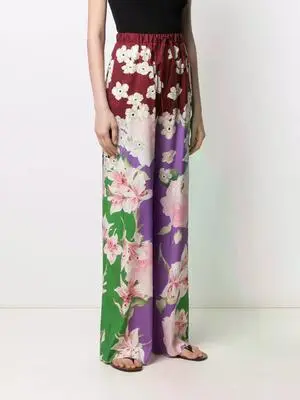 Valentino Garavani Floral-print Trousers
