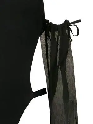 AMIR SLAMA Off-shoulder Sleeve Swimsuit