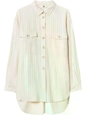 TWINSET Pinstripe Patterned Shirt - Neutrals