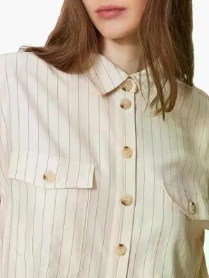 TWINSET Pinstripe Patterned Shirt