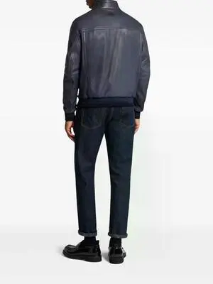 Etro Leather Bomber Jacket