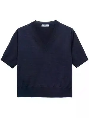 Prada V-neck Wool Top