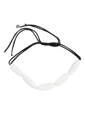 MARIA CALDERARA Necklace With Charm Detail - White