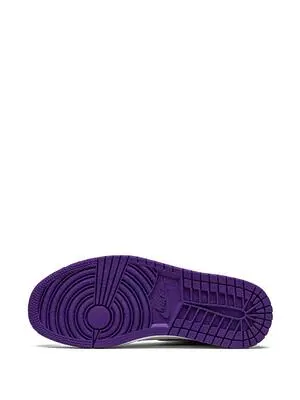JORDAN 1 Retro High Court Purple Sneakers - White