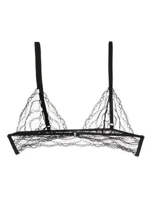 Kiki De Montparnasse Mon Cheri Lace Soft Bra - Black