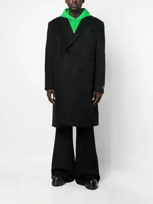 Raf Simons Double-breasted Alpaca Wool-blend Coat