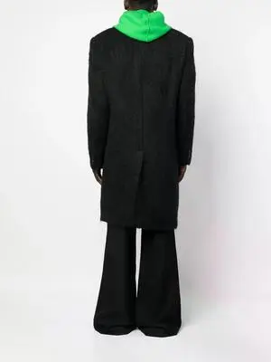 Raf Simons Double-breasted Alpaca Wool-blend Coat