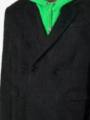 Raf Simons Double-breasted Alpaca Wool-blend Coat
