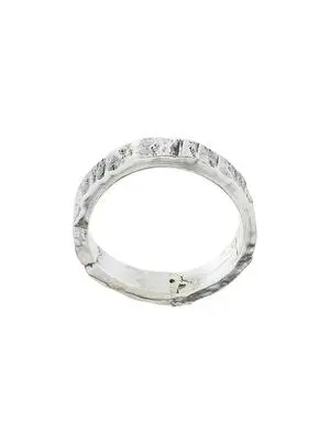 Emanuele Bicocchi Hammered Band Ring - Silver