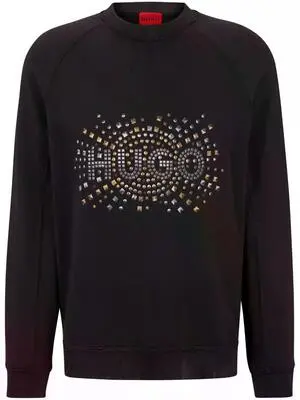Hugo Logo-studded Cotton Sweatshirt
