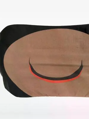 AMIR SLAMA Graphic-print Bandeau Bikini